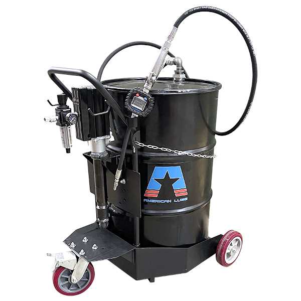 American Lube TIM-730-5 Portable, Air-Operated Oil Pump Package for 55 ...