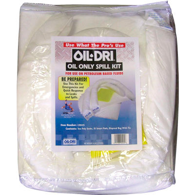 Oil Dri L90425 Compact Oil-Only Zippered Spill Kit, 5 Gallon Capacity ...