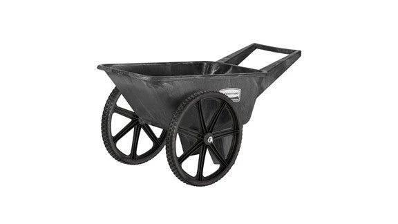 Rubbermaid FG565461BLA BIG WHEEL CART, 4 CUBIC FOOT, UNASSEMBLED ...