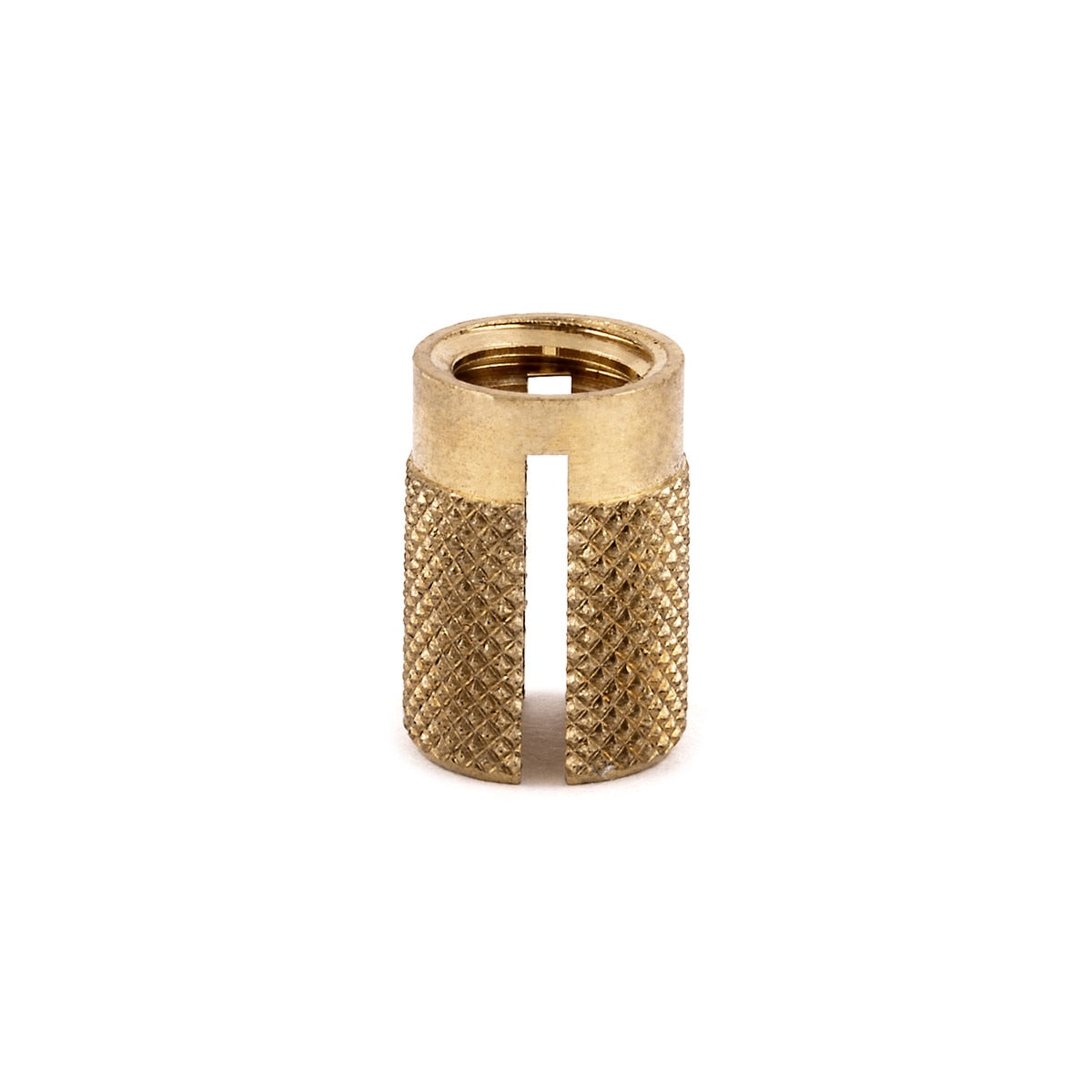 E-Z Press™ Threaded Insert for Plastic - Flush - Brass - 5/16-18 (Pack ...