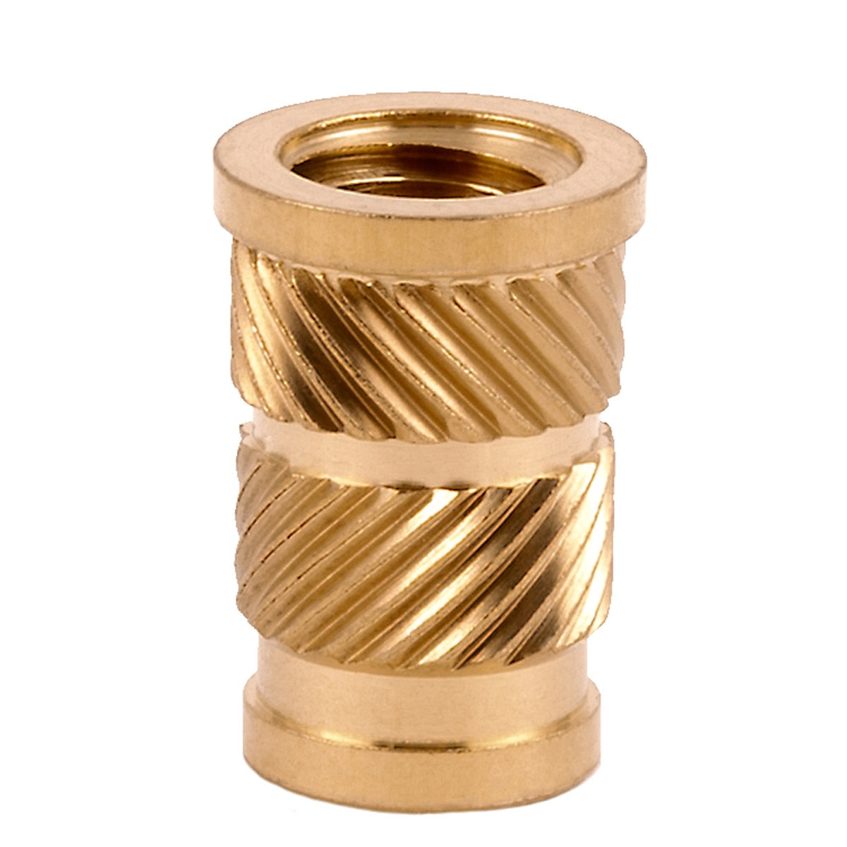 E-Z Sonic™ Threaded Insert for Plastic - Straight - Flanged - 1/4-28 ...